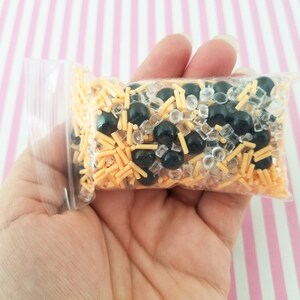 MANGO BOBA TEA Caviar Pearl Sprinkle Mix, Polymer Clay Fake Sprinkles ...