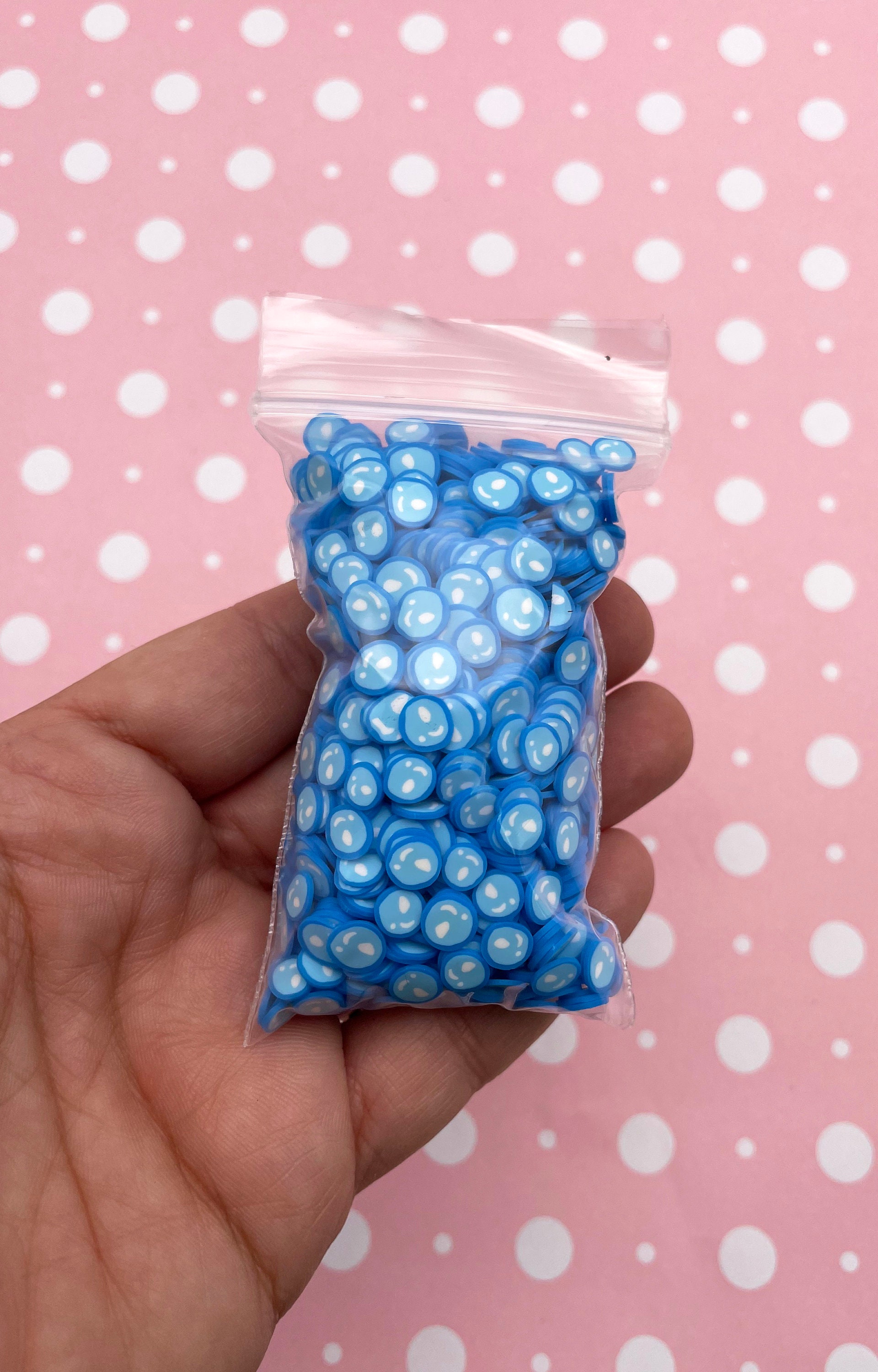 Small Blue Soap Bubble Sprinkles, Cute NON EDIBLE Sprinkles, Nail Art ...