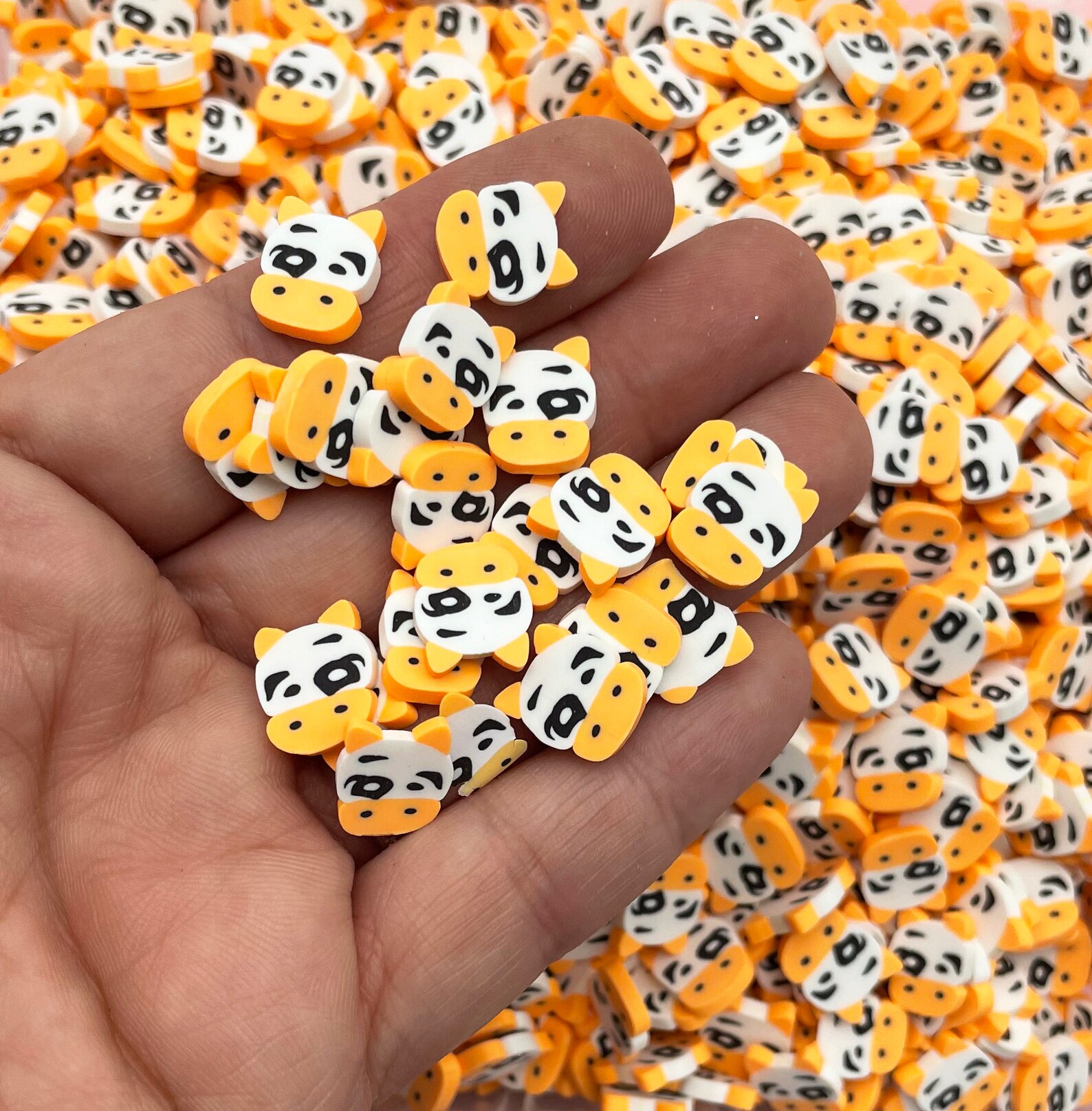 Larger Cow Polymer Clay Sprinkles Animal Sprinkles Fimo Fake - Etsy