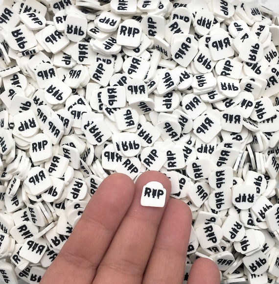 Larger Spooky RIP Halloween Tombstone Headstone Polymer Clay | Etsy