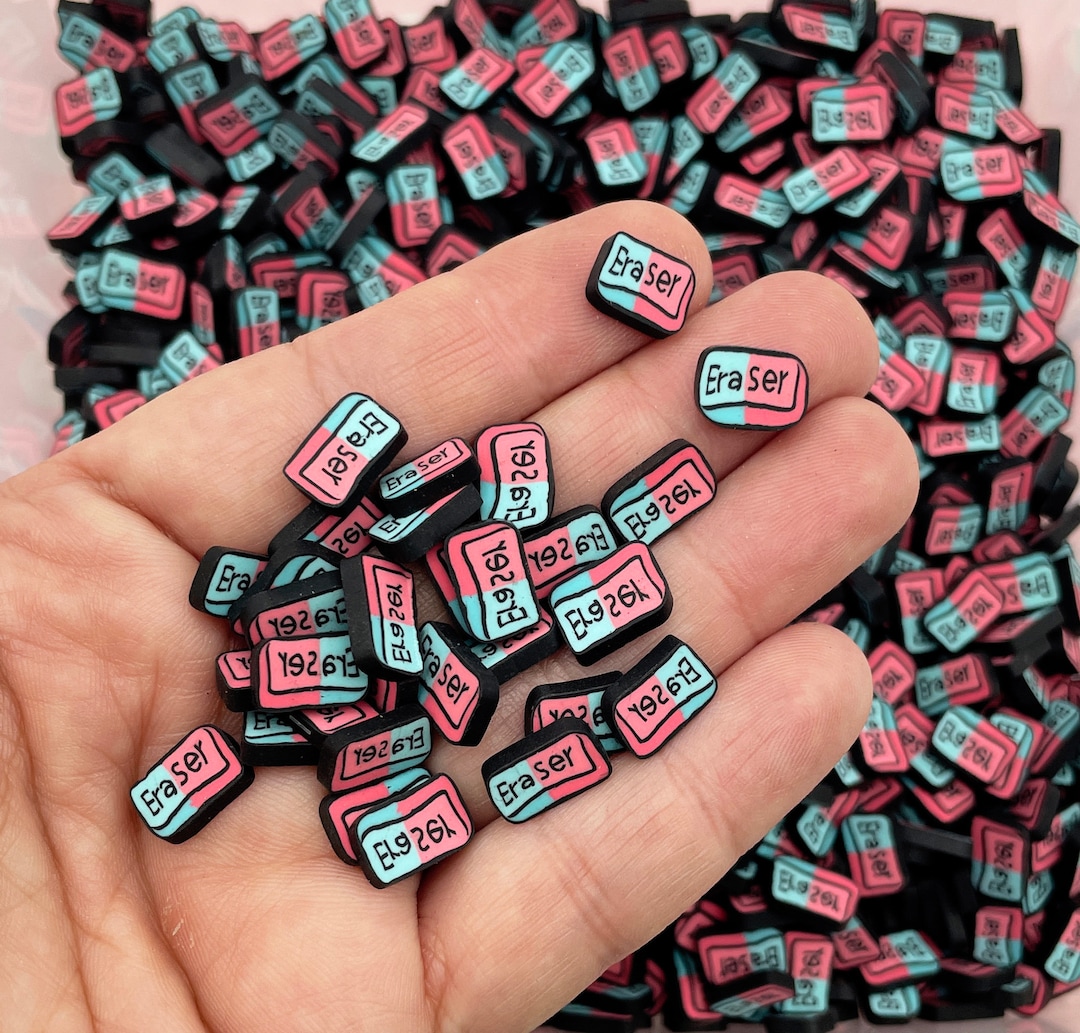 Larger Eraser Polymer Clay Back to School Sprinkle Slices, Fake Bake ...