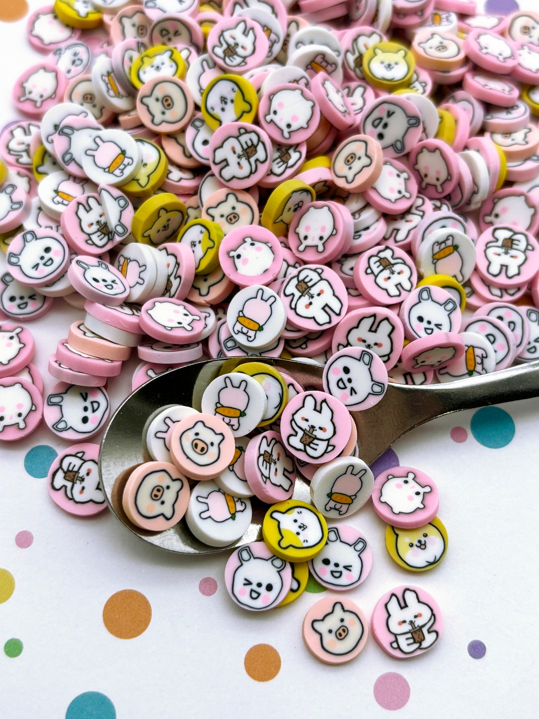 Assorted Pastel Polymer Clay Kawaii Animal NON EDIBLE, Fake Bake Fimo ...