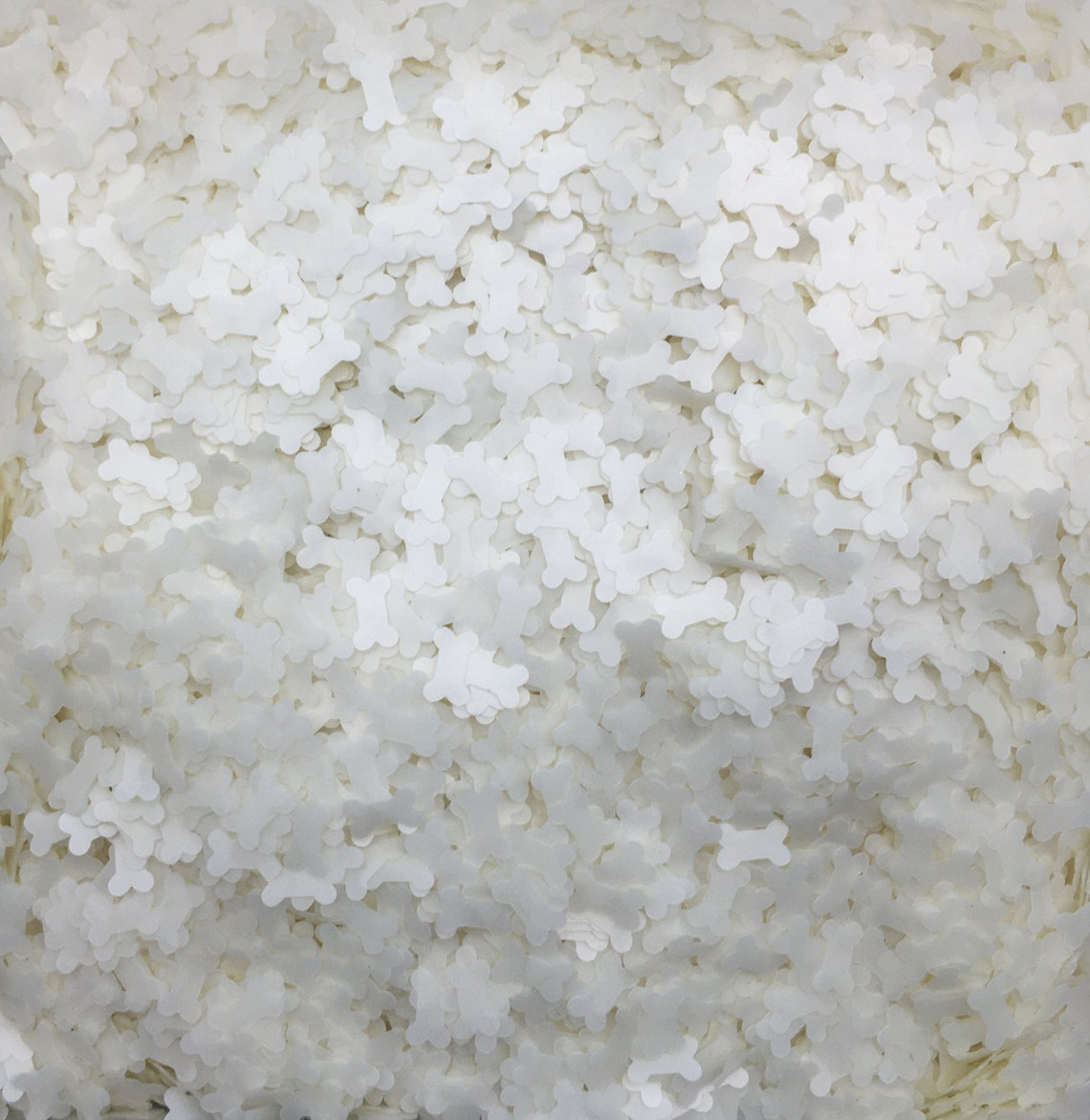 White Creepy Cute Dog Bone Confetti Shaker Embellishment - Etsy