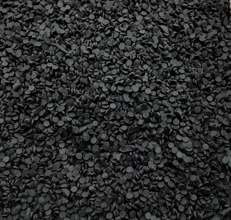BLACK 3mm Fake Bake Candy Chip Polymer Clay Round Confetti Circles ...