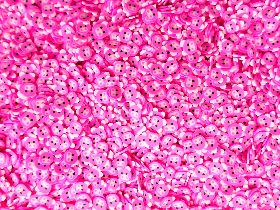 Hot Pink Piggy Polymer Clay Sprinkles, Pig Sprinkles, Fimo Fake ...