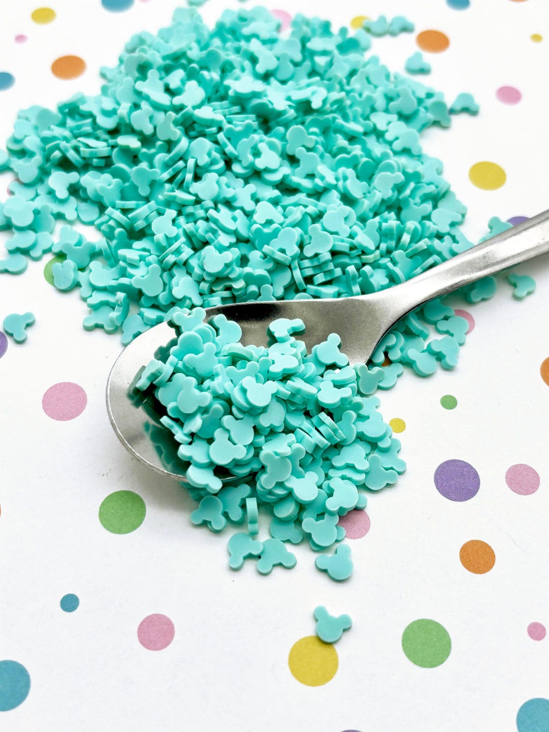 PASTEL BLUE Mouse Ears Sprinkle Mix, Polymer Clay Fake Sprinkles, Fake ...
