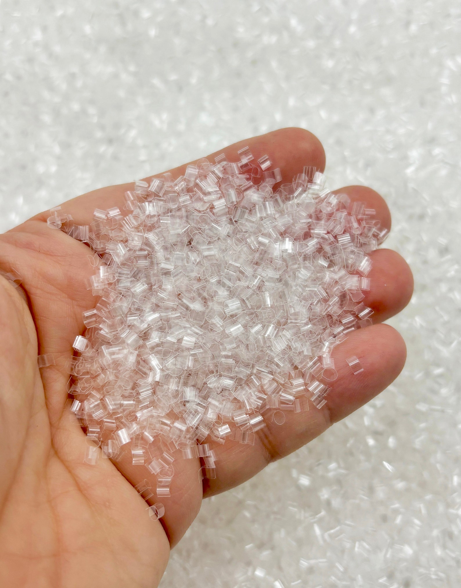 Crystal Clear Iridescent Crispy Bingsu Beads for Crunchy Slime, 25 or ...