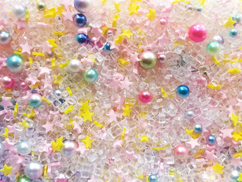 PIXIE DUST Sugar Scrub Mix With Pearls and Star Sprinkles | Etsy