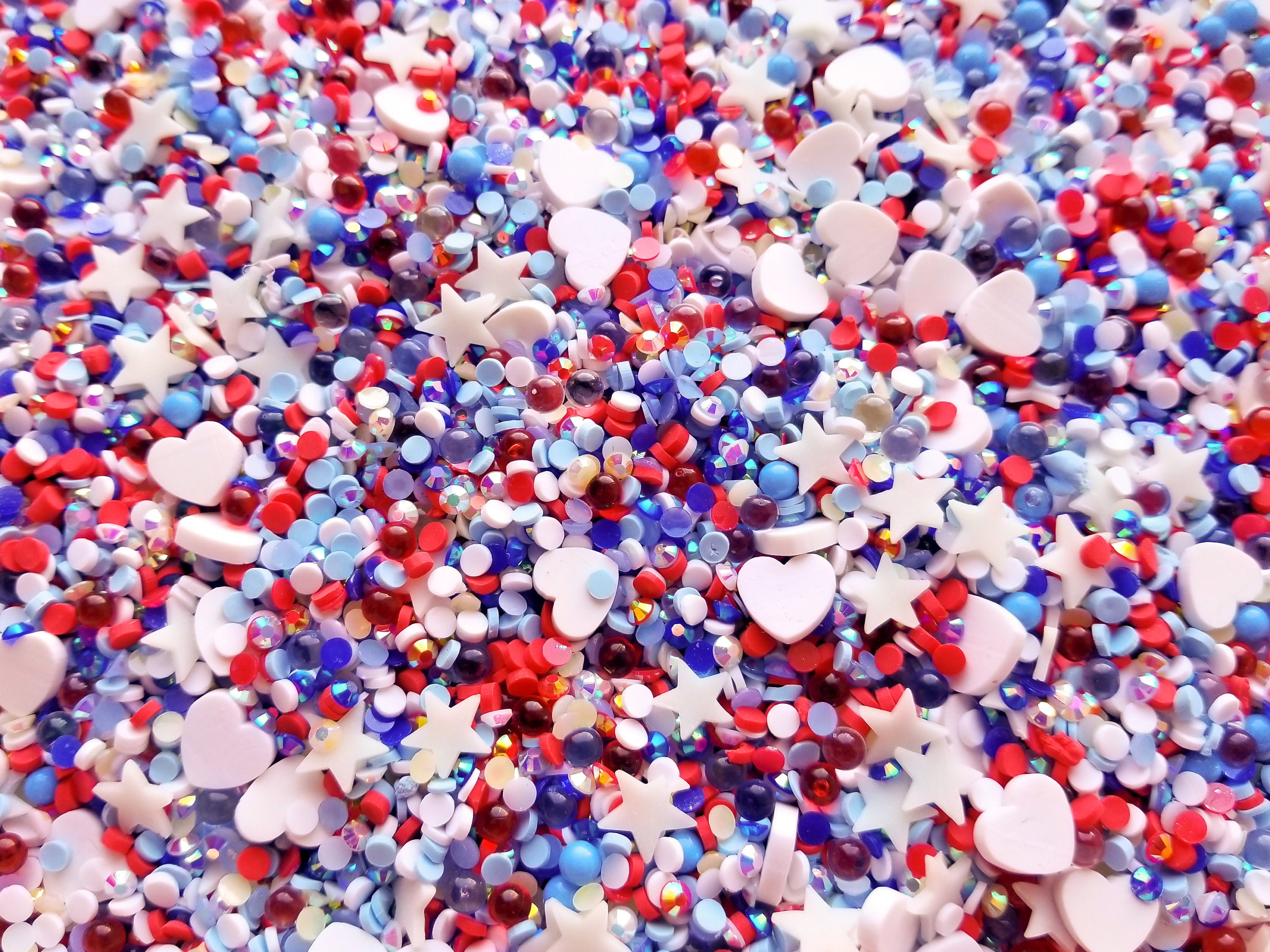 Sparklers and Champagne, Fourth of July Fake Polymer Clay Sprinkles ...