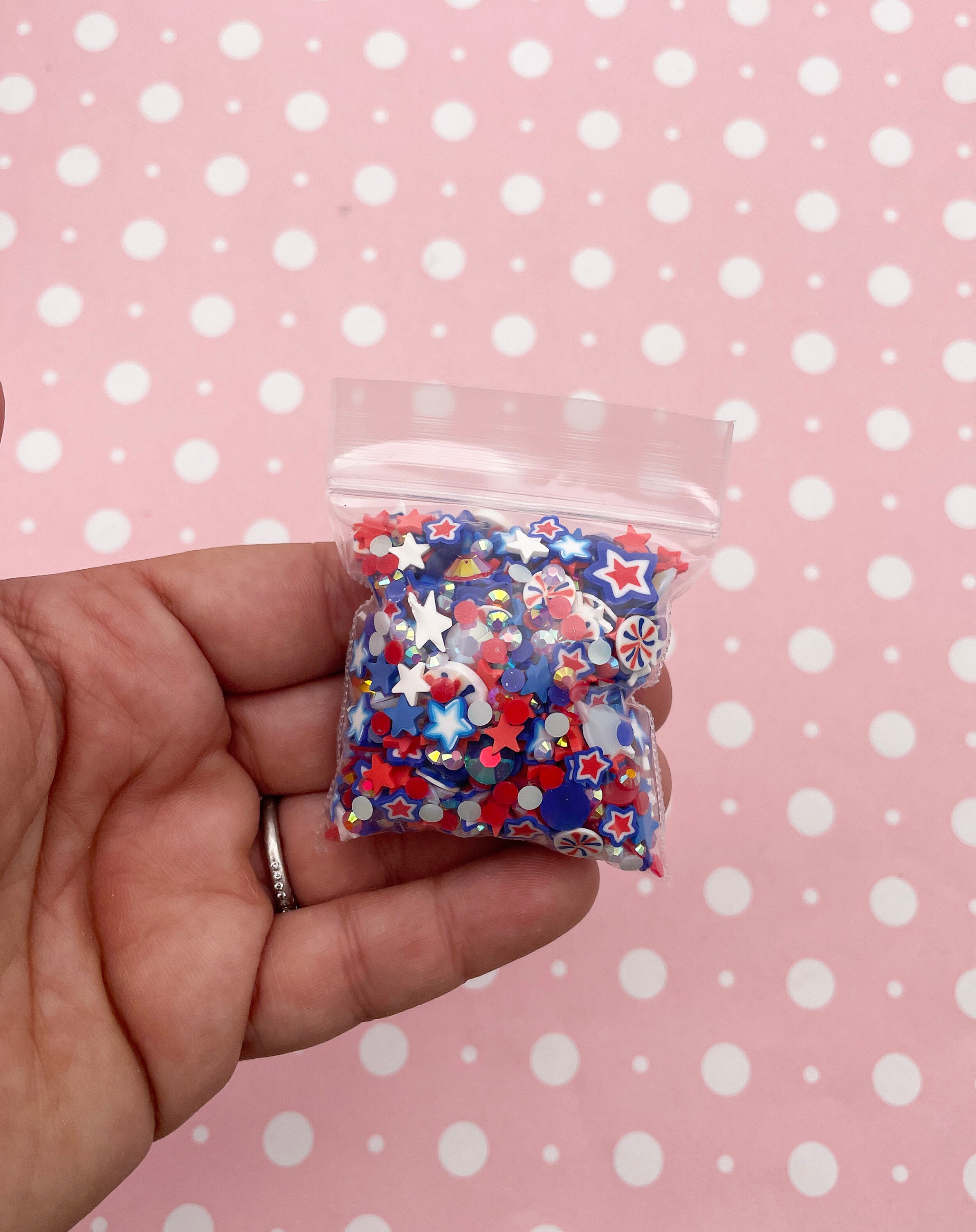 Fireworks and Sparklers, Fourth of July Fake Polymer Clay Sprinkles ...