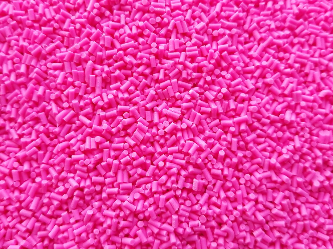 Short Hot Pink Polymer Clay Fake Sprinkles, Fake Decoden Jimmies, Pick ...