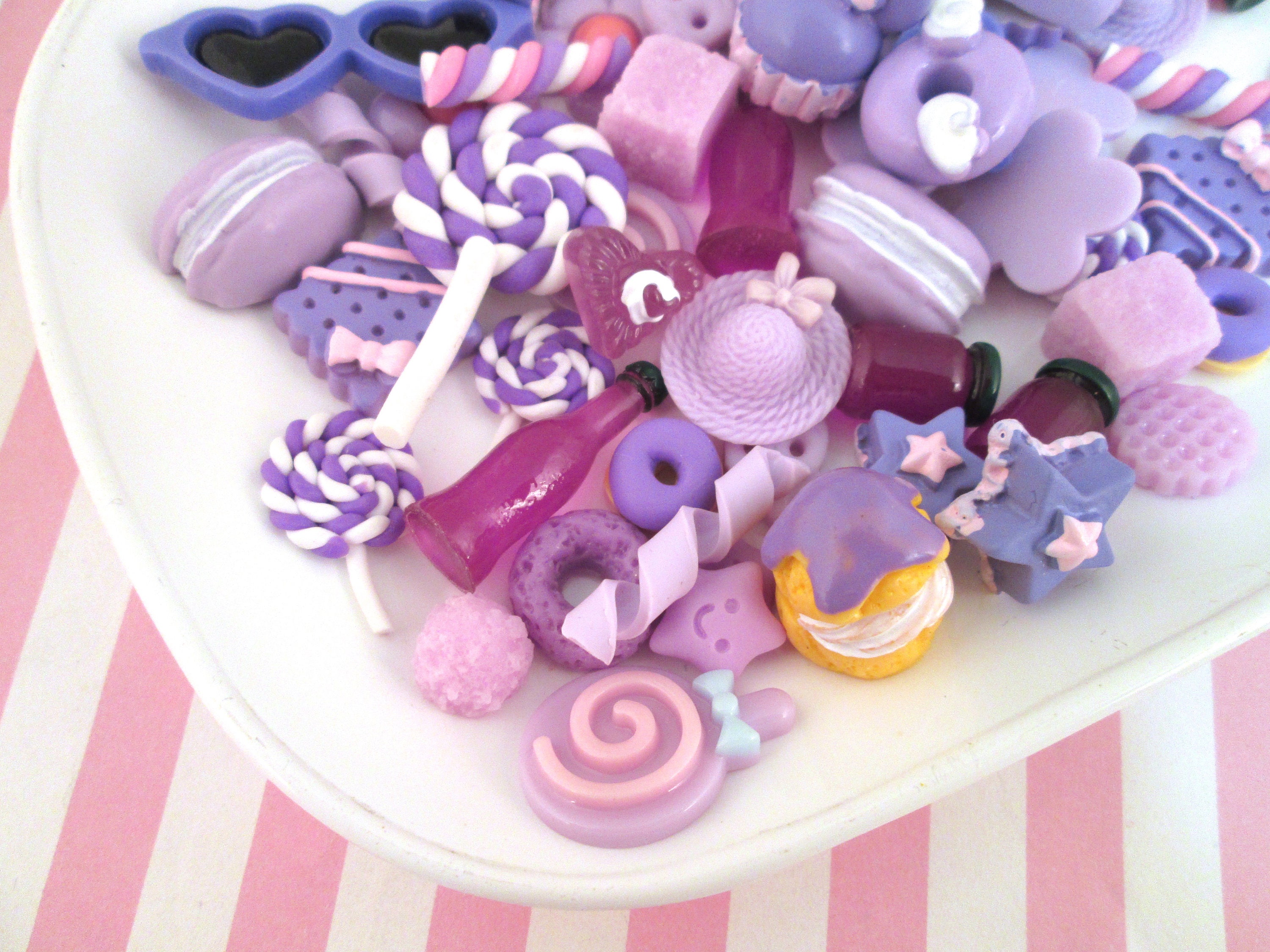 Assorted Purple Sweets/food/character Cabochons Mix F678 - Etsy Sweden