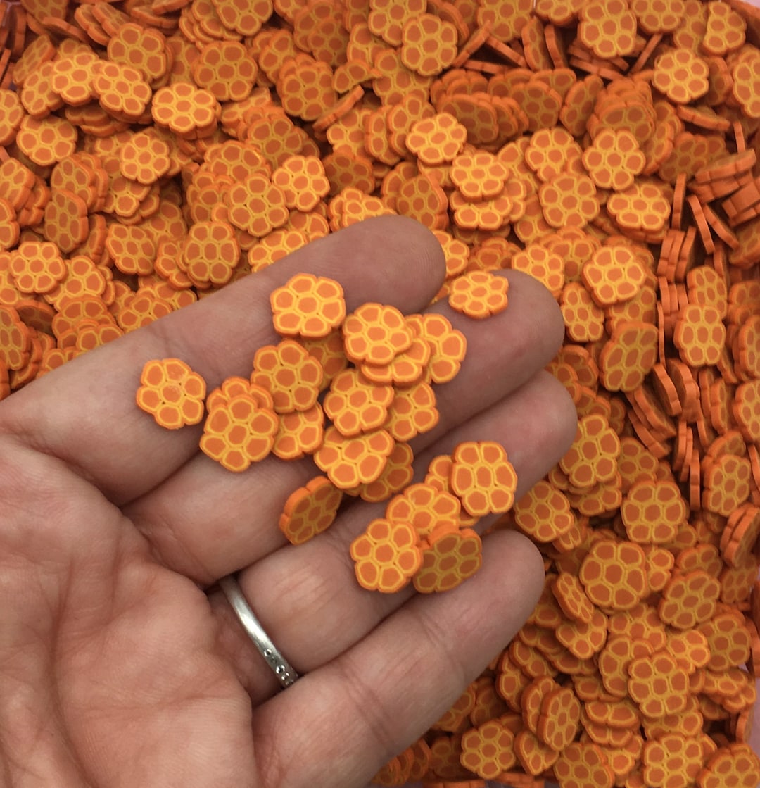 Larger Honey Comb Fake Polymer Clay Slice Sprinkles, Nail Art Slices ...
