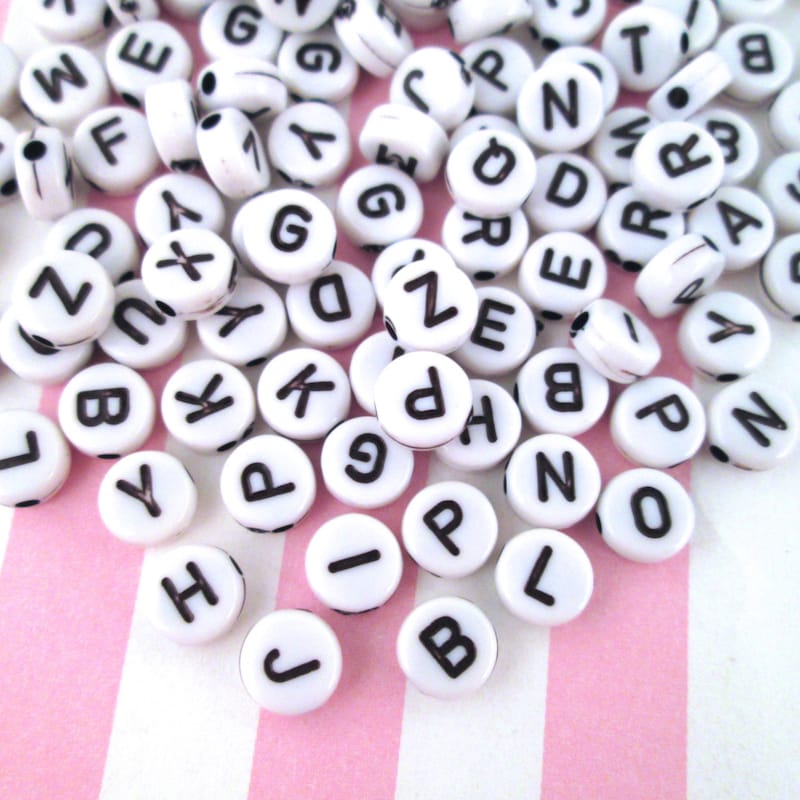 Alphabet Beads - Etsy