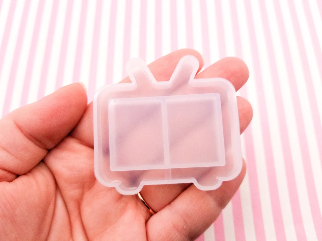 47x50mm Kawaii TV, Television Shaker Clear Uv Mold for Cabochons, 1 ...