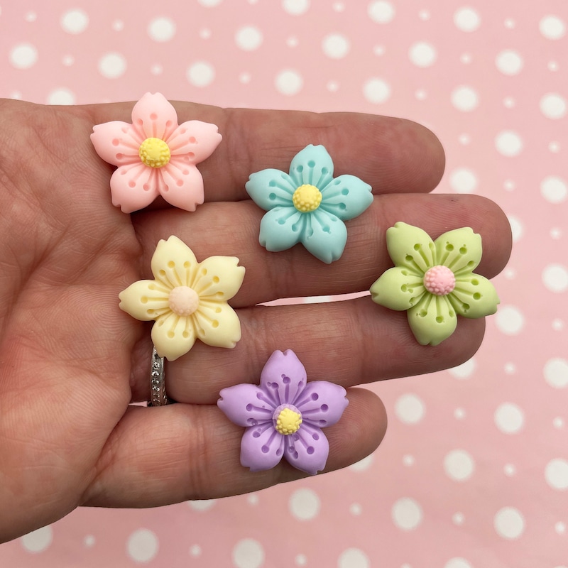 Resin Sakura Flatback - Etsy