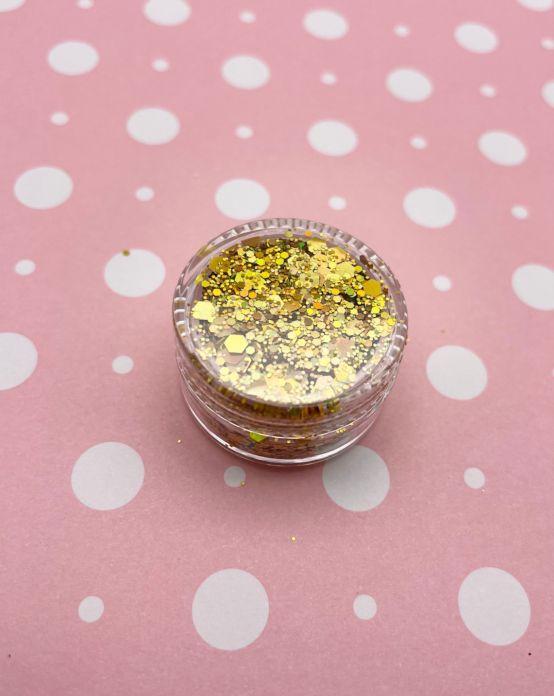 Yellow Gold Pixie Dust Assorted Shape Solvent Resistant Polyester ...