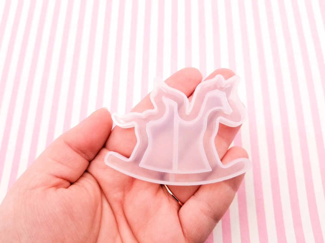 Diy Kawaii Unicorn Nursery Rocker Shaker Uv Mold for Cabochon Charms ...