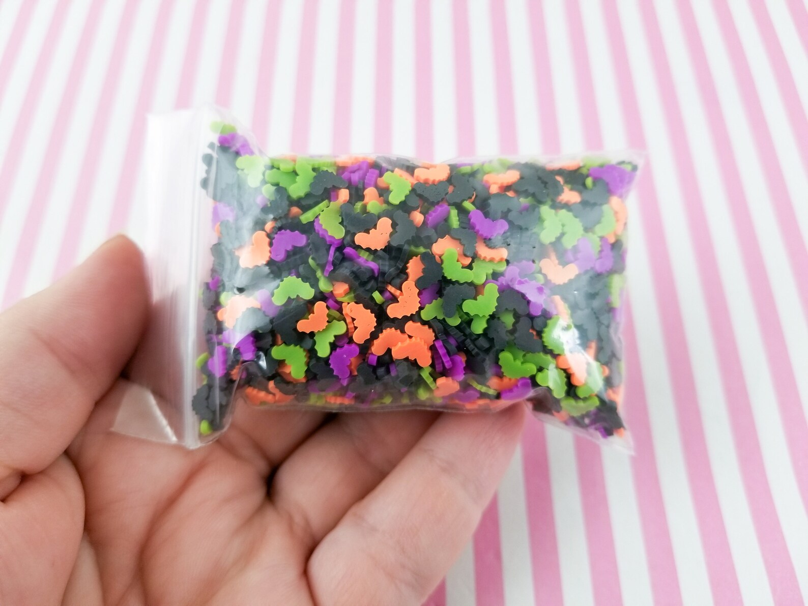 Bat-fetti Bats Halloween Polymer Sprinkles Spooky Faux - Etsy