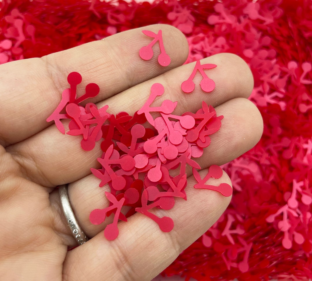 Red Cherry Glitter Confetti Table Scatter F719 - Etsy