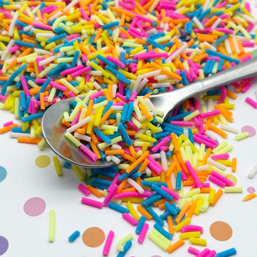 SUGAR COATED BOARDWALK, Long Polymer Clay Sprinkles, Fimo Fake Bake ...