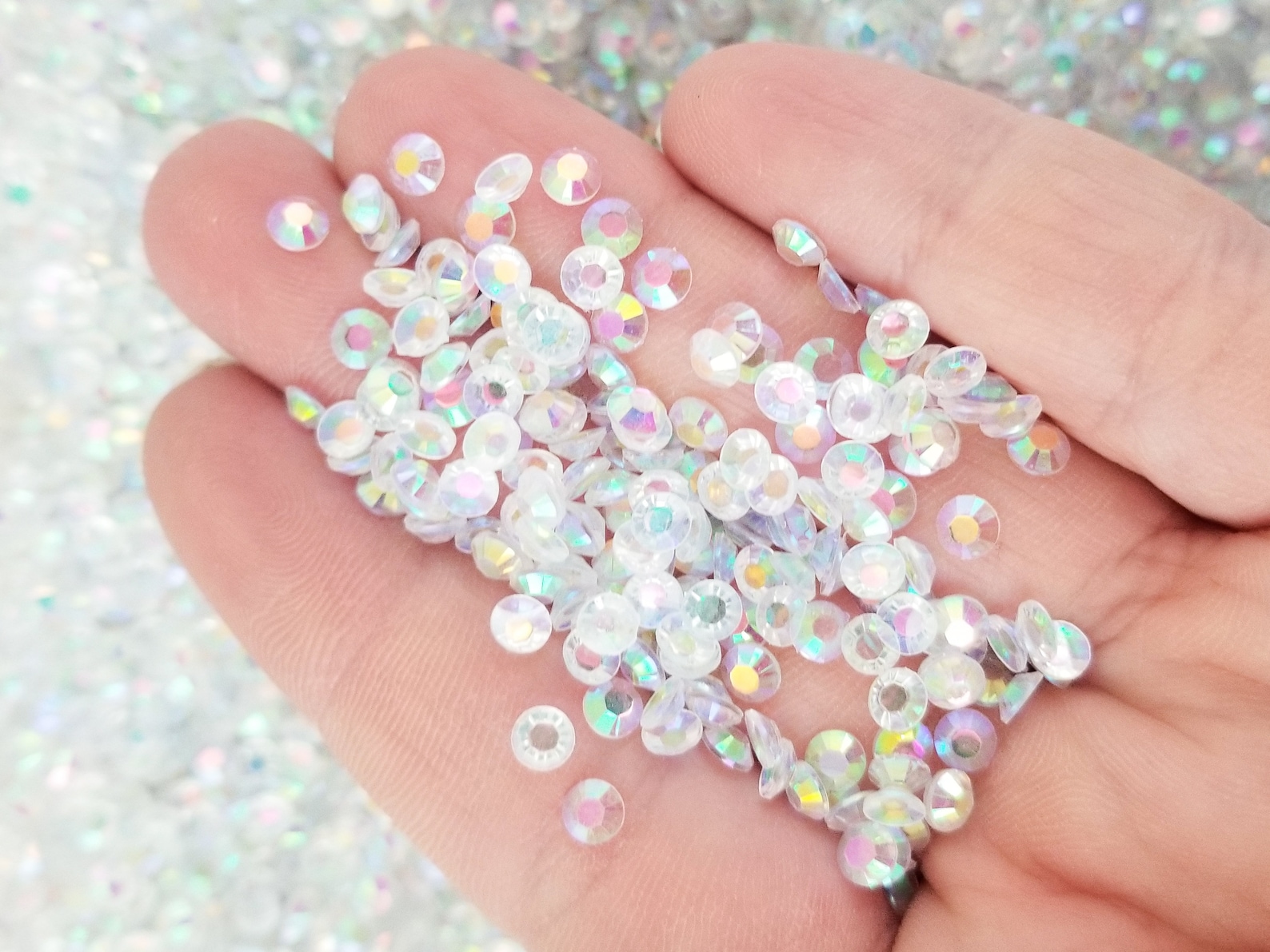 4mm AB Jelly Resin Rhinestones Crystal Clear Flat Backed - Etsy
