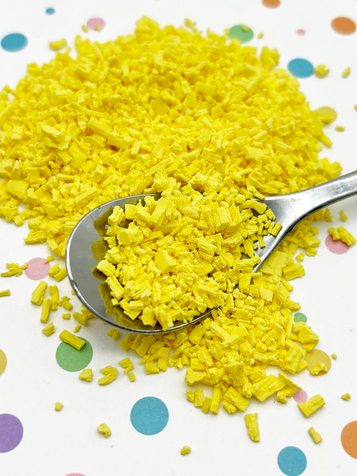 Yellow Dust Crunch, Fake Bake Non Edible Candy Polymer Clay Sprinkles ...