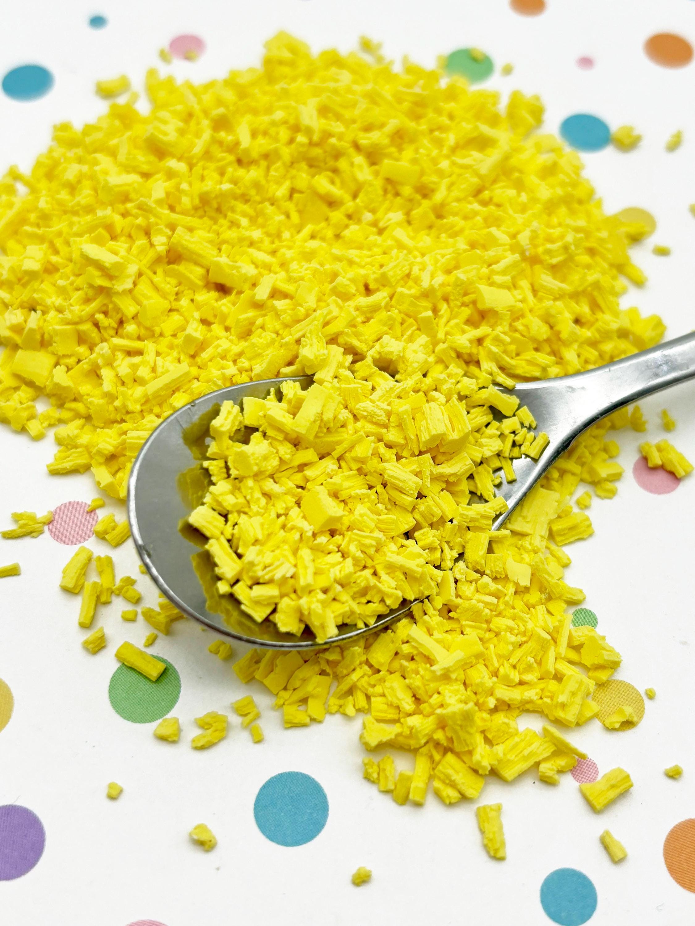 Yellow Dust Crunch, Fake Bake Non Edible Candy Polymer Clay Sprinkles ...