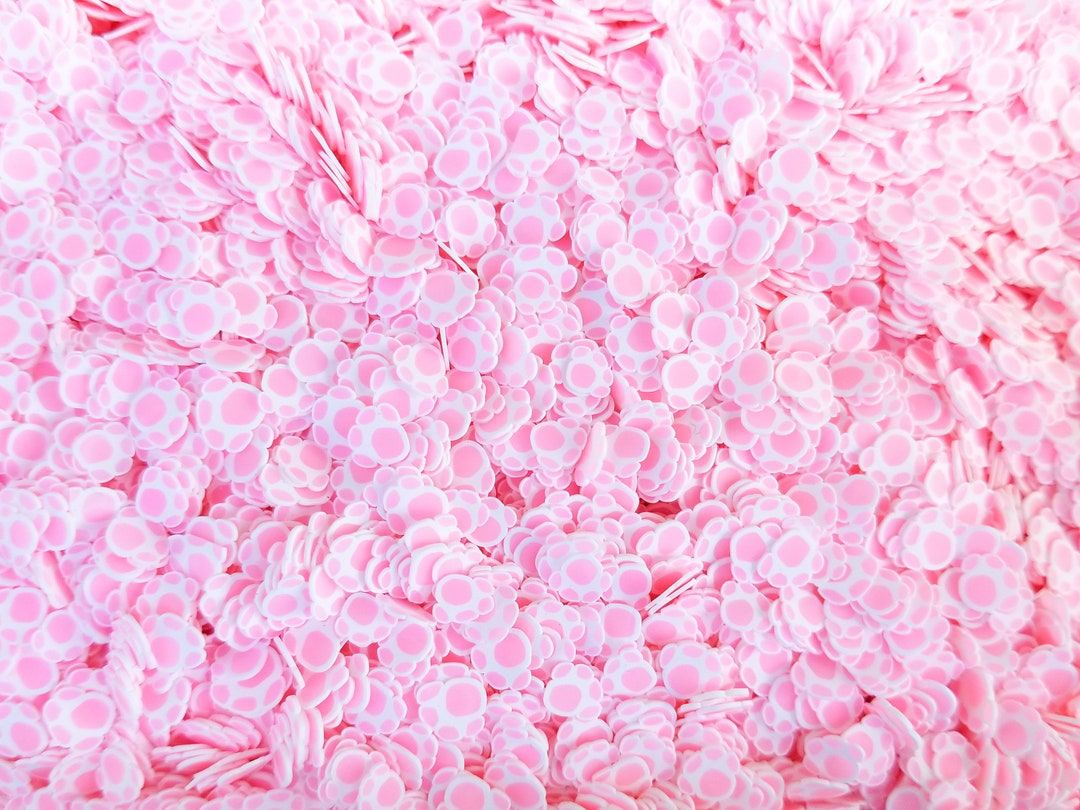 Pink Animal Paw Print Polymer Clay Sprinkles, Puppy Sprinkles,cat ...