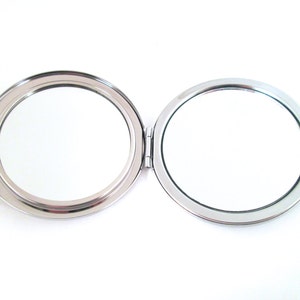 One Silver Round Blank DIY Compact Mirror 70mm - Etsy