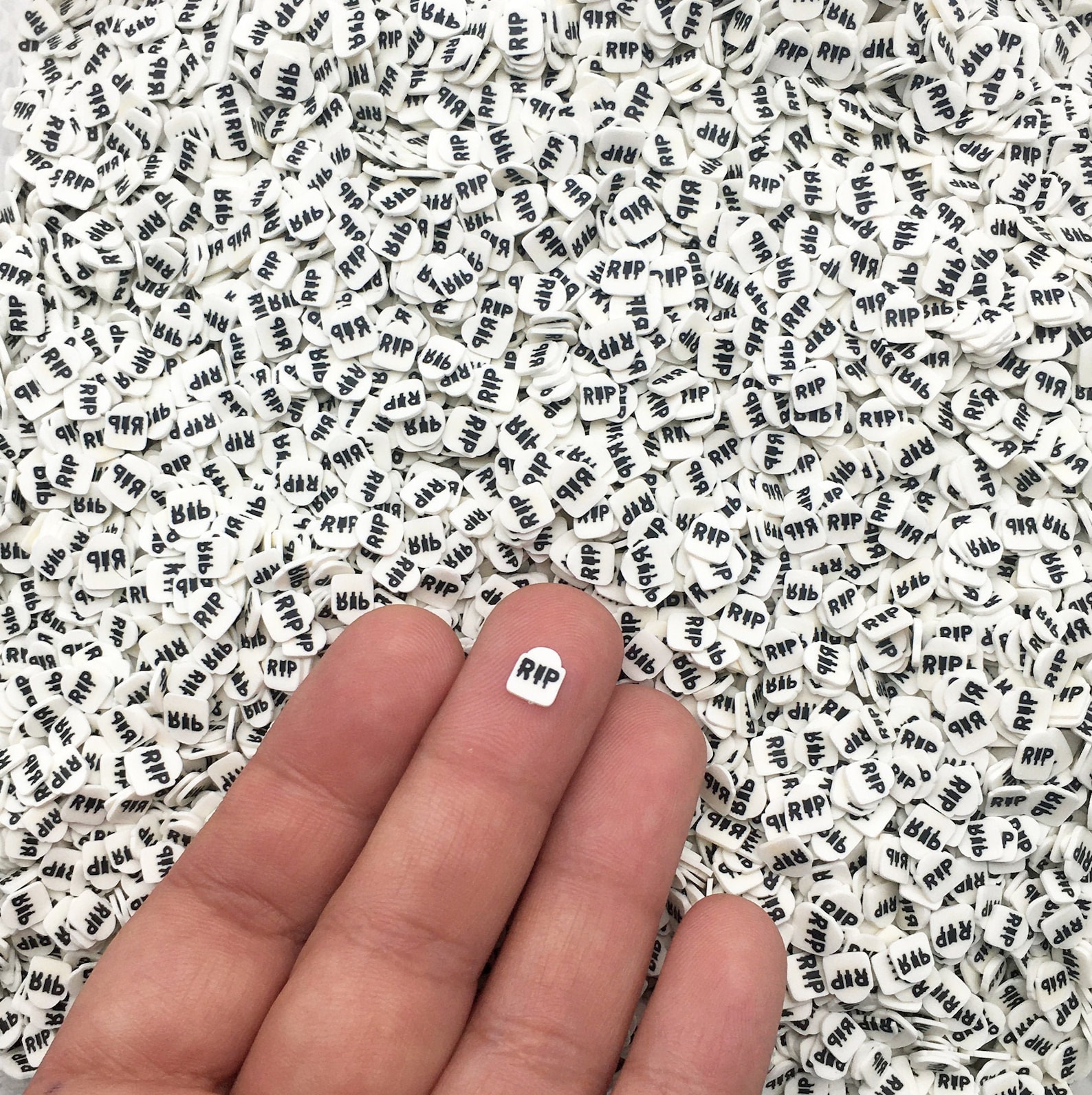 Small Spooky RIP Halloween Tombstone Headstone Polymer Clay - Etsy