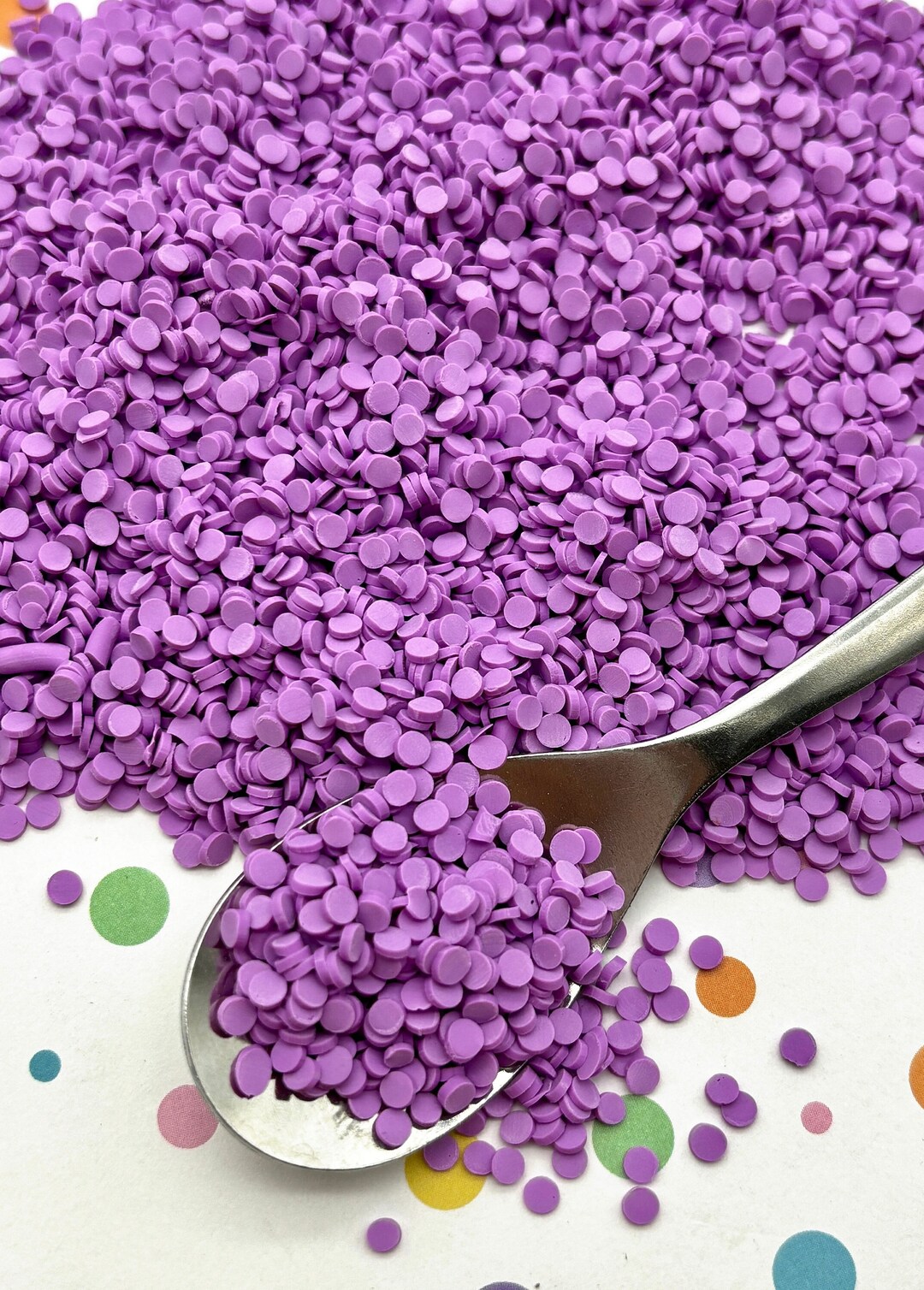 Purple Grape 3mm Mini Fake Bake NON EDIBLE Candy Chip Polymer Clay ...