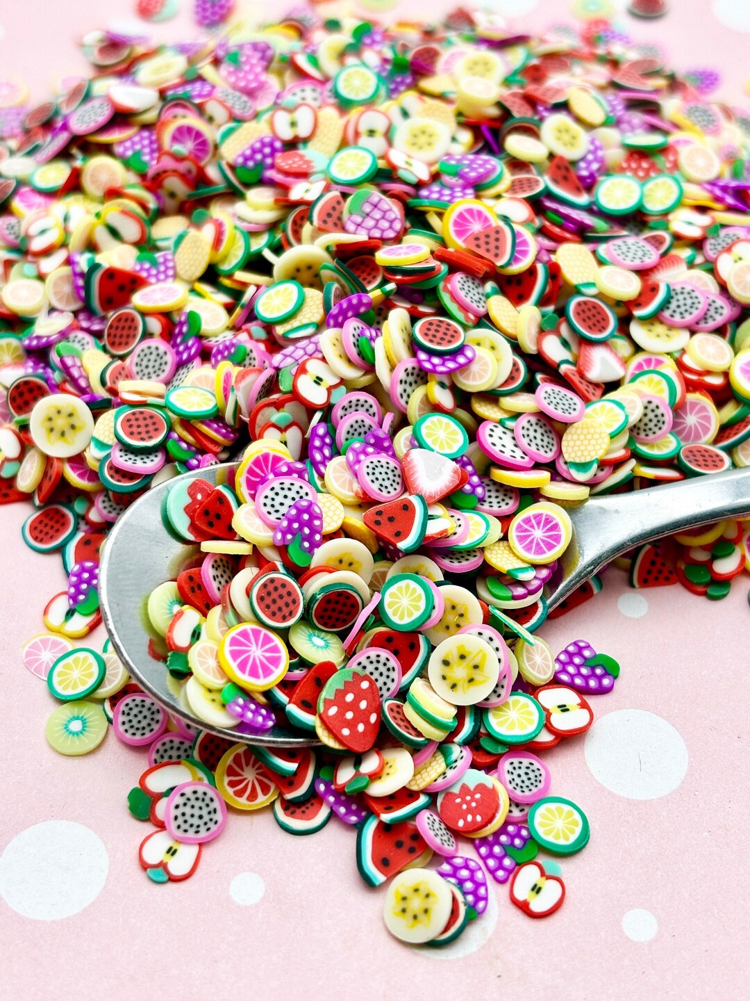 Polymer Clay Fruit Slices, Nail Art Slice Sprinkles, Faux Fimo Fruit ...