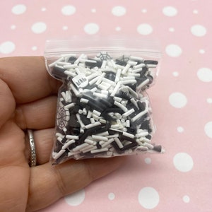 SPIDER BITE Spooky Halloween Sprinkle Mix, Polymer Clay Non Edible Nail ...