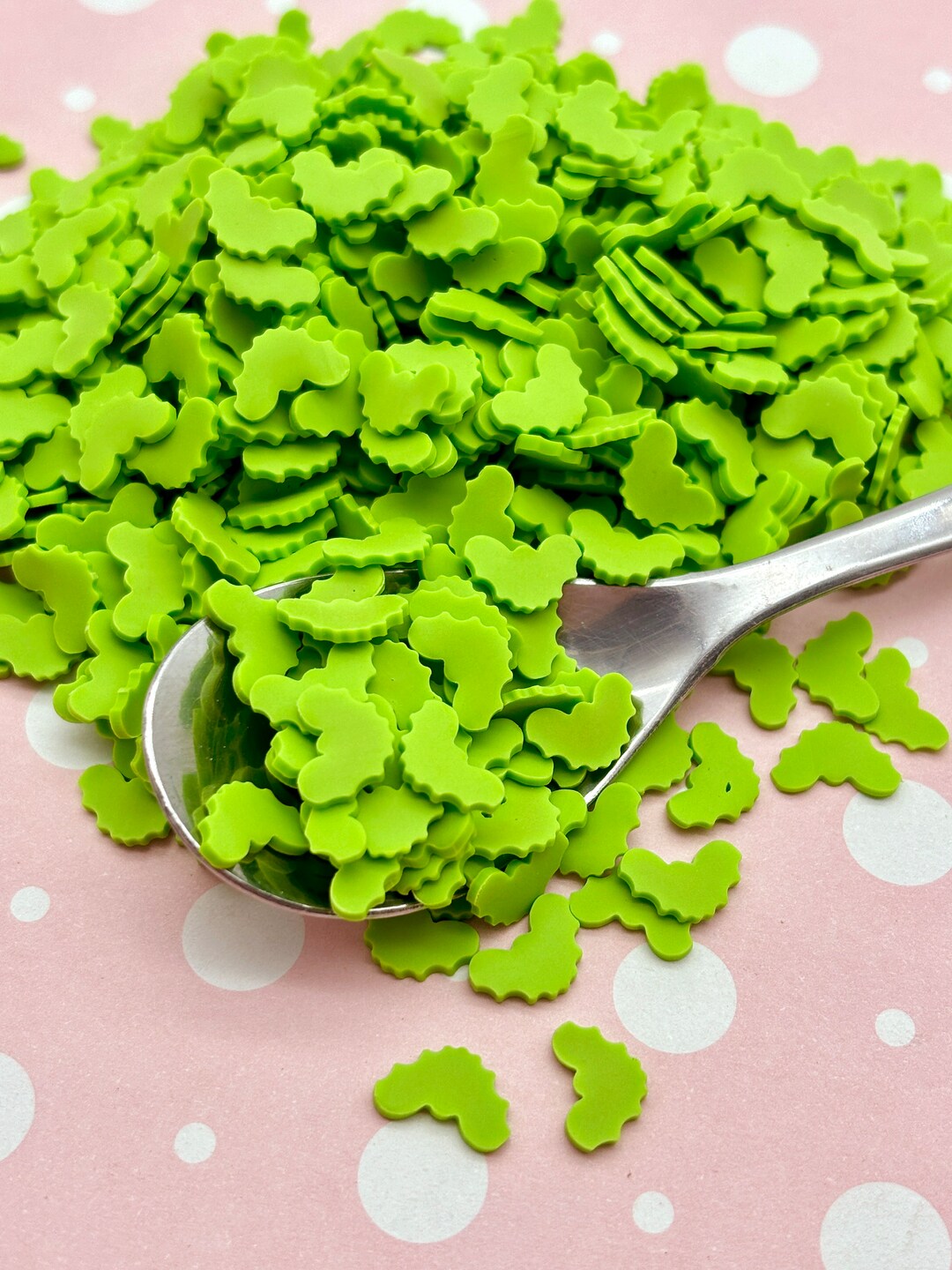 10mm Acid Green Spooky Bat Halloween Polymer Sprinkles, Fake Bake ...