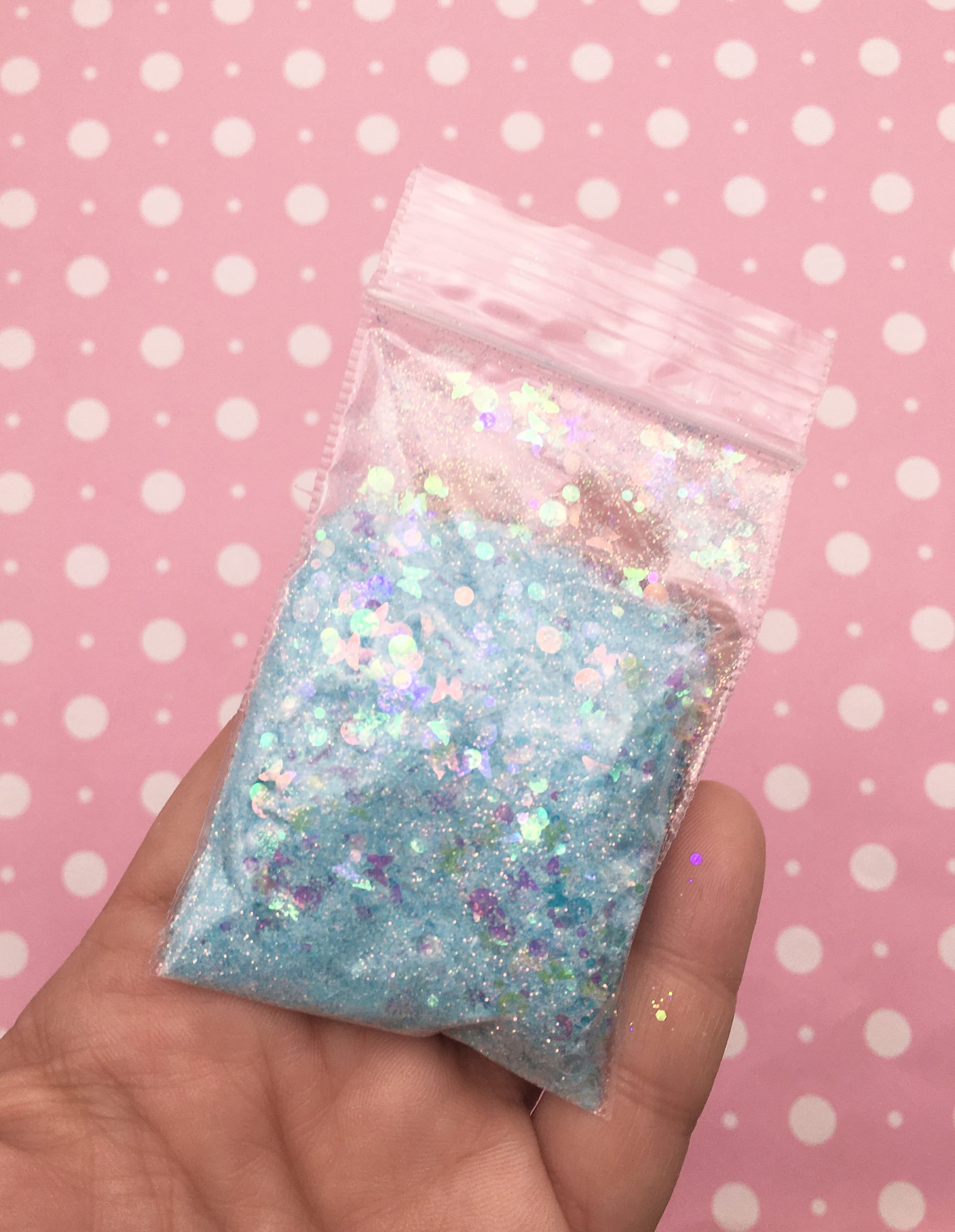 Blue Pixie Dust Iridescent Shift Assorted Shape Glitter, Pick Your ...