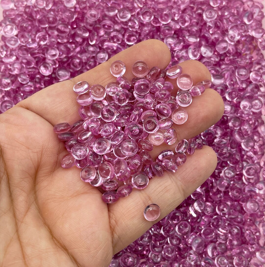 100G Plum Pink Acrylic Plastic Fishbowl Slushie Beads for Crunchy Slime ...