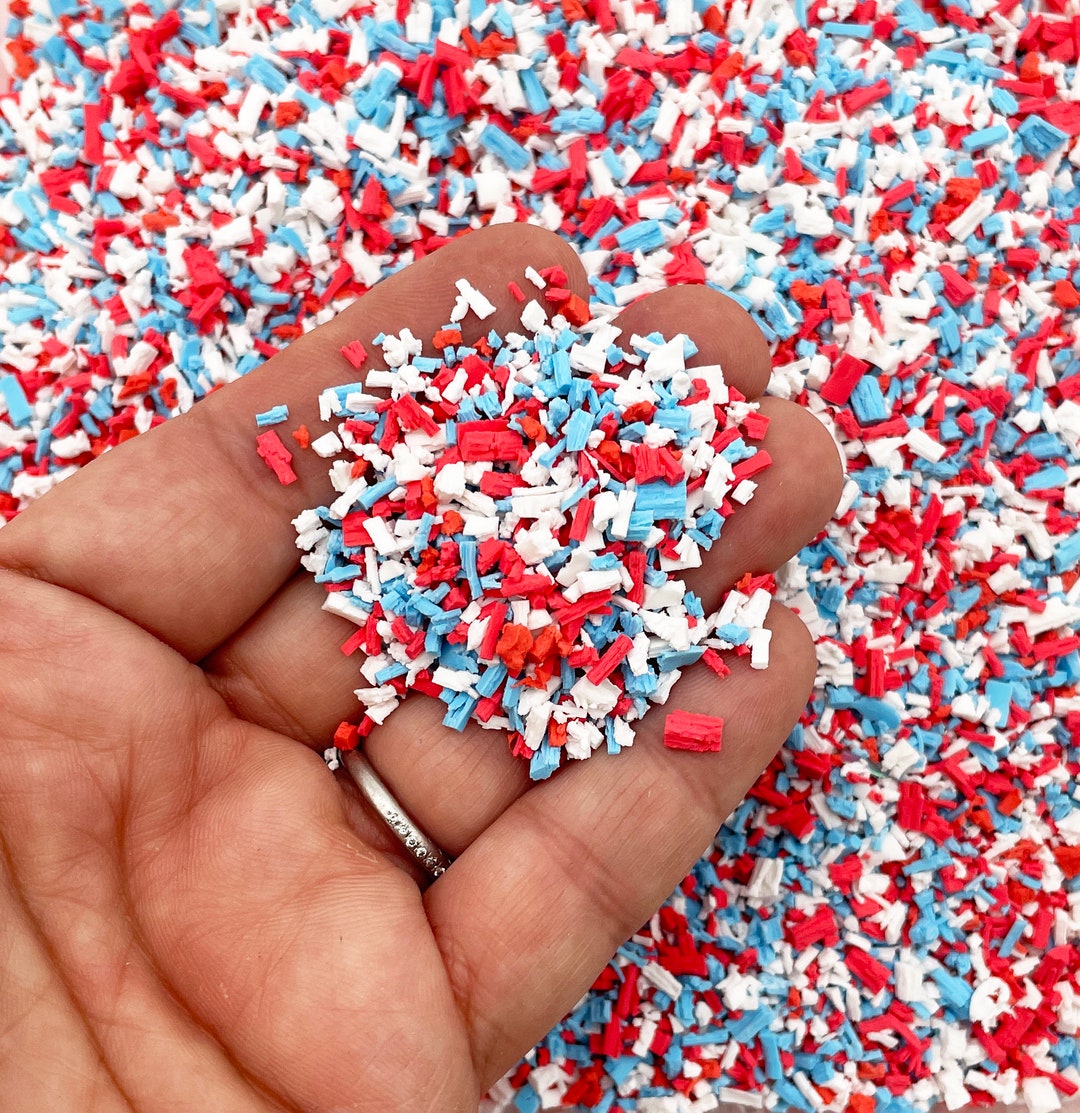 4th of July Candy Crumble, Fake Fruity Pebbles Polymer Clay Candy ...
