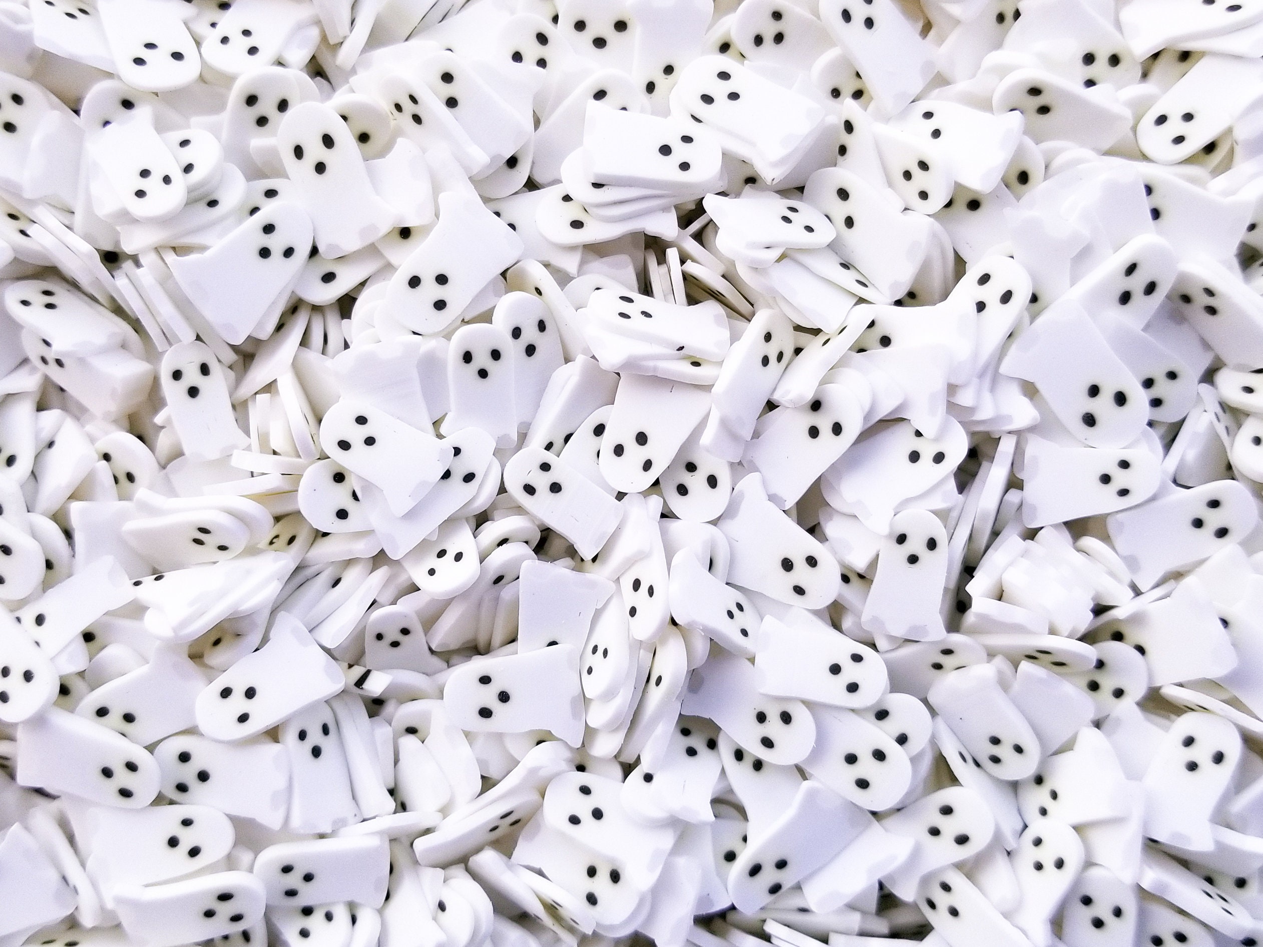 Larger Spooky Ghost Halloween Polymer Clay Sprinkles, Spooky Faux ...