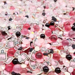 Strawberry Milk Boba Tea NON EDIBLE Polymer Clay Sprinkles and Resin ...