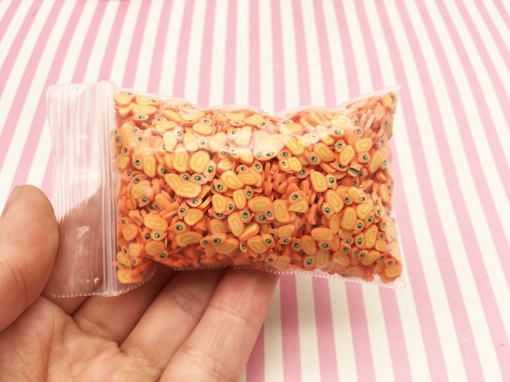 Orange Rubber Ducky Polymer Clay Sprinkles, Duck Bird Sprinkles, Fimo ...