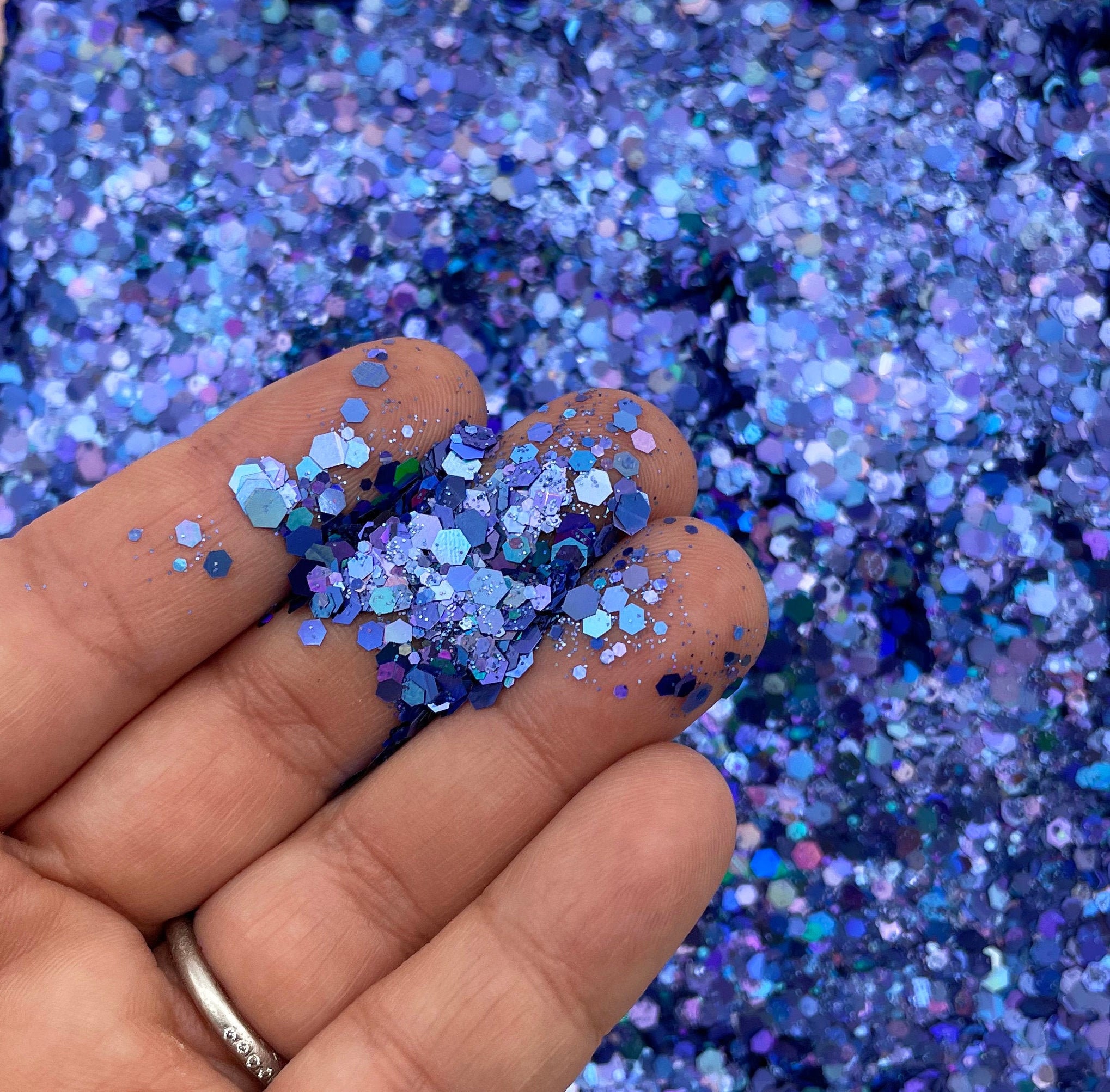 Periwinkle Blue Pixie Dust Assorted Shape Solvent Resistant - Etsy