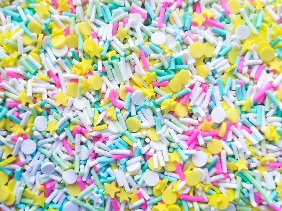 STAR BURST Sprinkle Mix Pastel and Bright Sprinkles With - Etsy