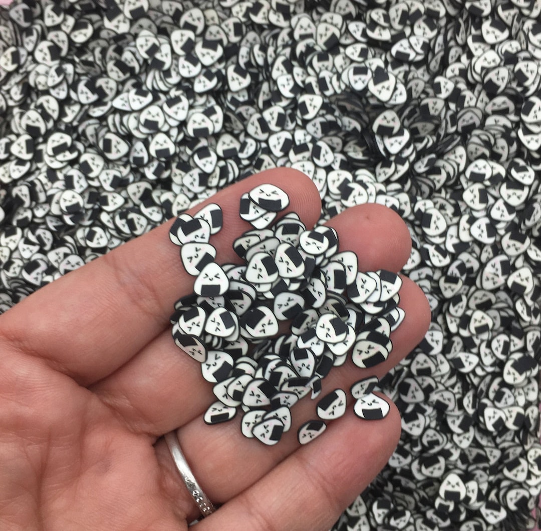 Kawaii Smiling Rice Ball Onigiri Polymer Clay NON EDIBLE Sprinkles ...