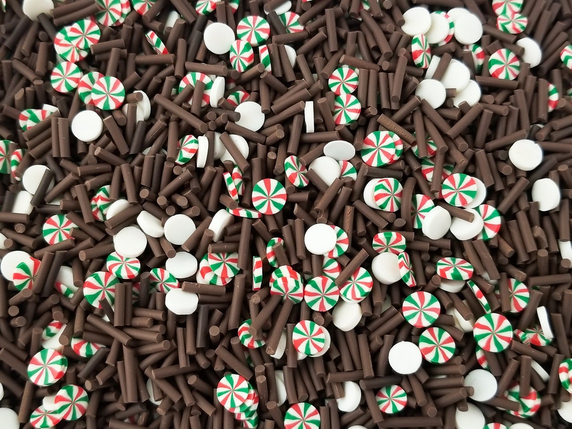 PEPPERMINT HOT CHOCOLATE Mix Peppermint Candy and Sprinkle - Etsy