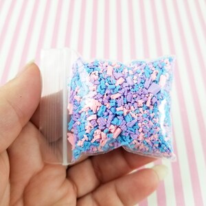 Unicorn Popping Candy Crumble, Fake Fruity Pebbles Polymer Clay Candy ...