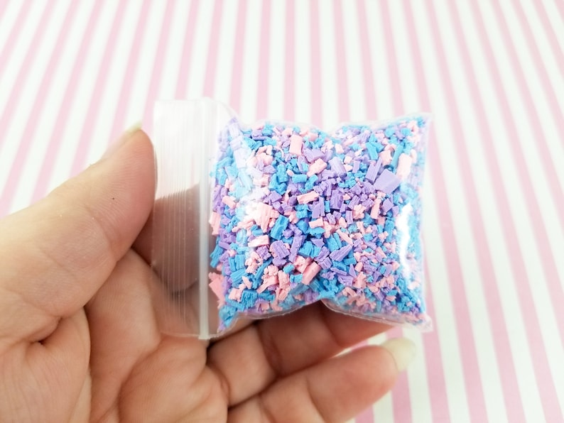 Unicorn Popping Candy Crumble, Fake Fruity Pebbles Polymer Clay Candy ...