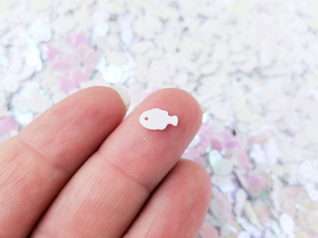 Arctic Purple Iridescent Shift 8mm Fish Glitter, Ocean Glitter, Kawaii ...