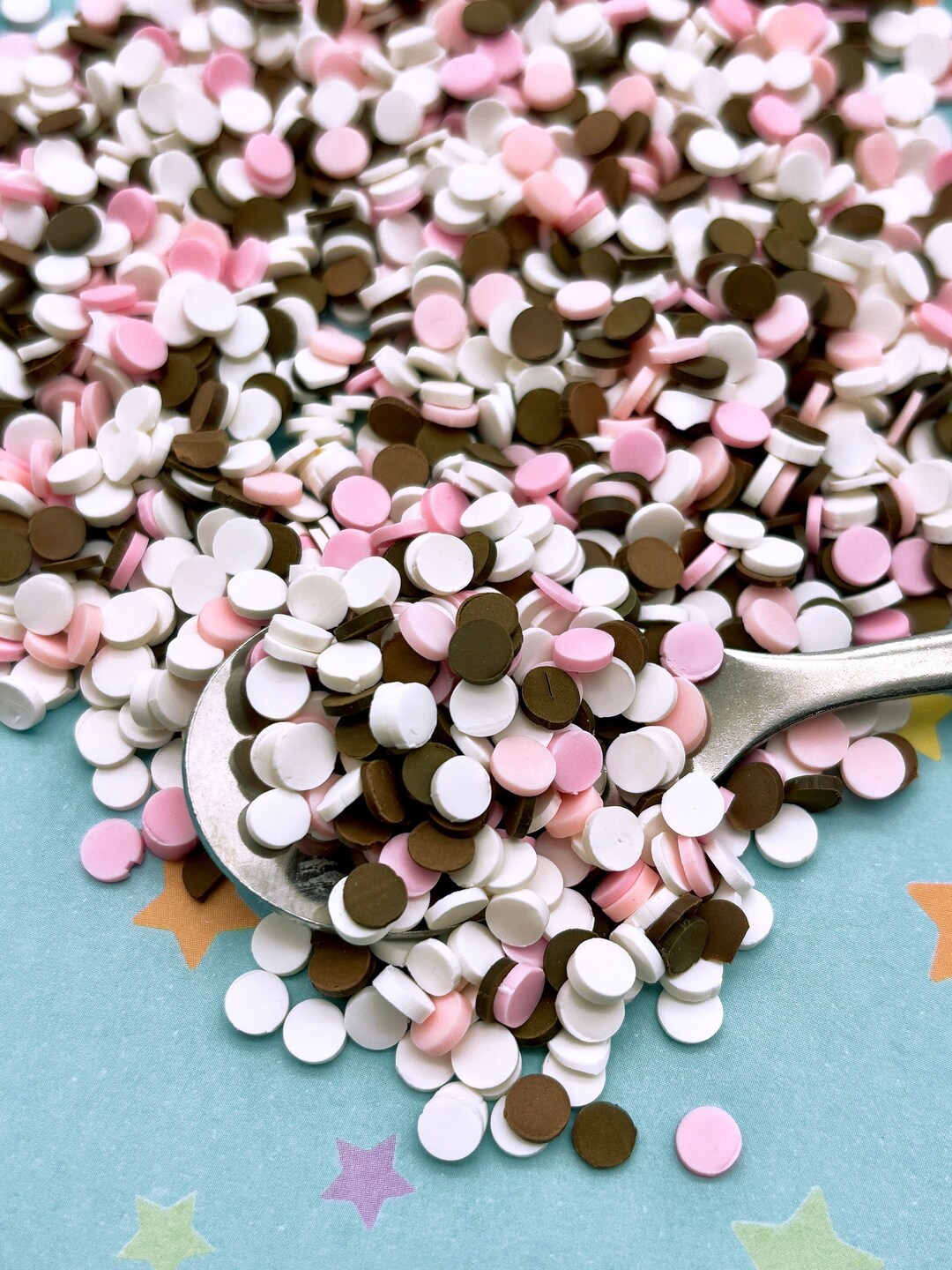NEAPOLITAN CHIP MIX Vanilla, Strawberry, Chocolate Mix Polymer Clay ...