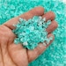 100g Acrylic Silica Sand, Fake Aquamarine Chunks, AQUA BLUE GREEN Fake ...